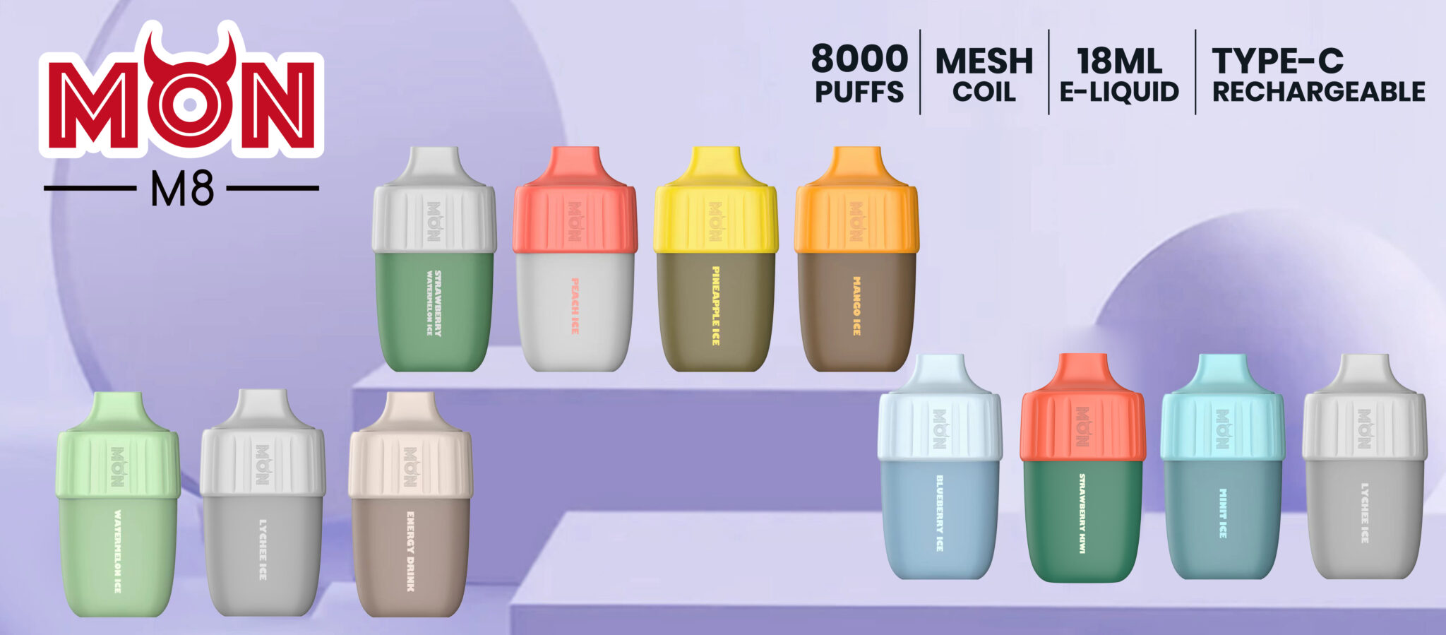 Mon M8 8000 Caladas recargables Vapes | Smooth Vapes